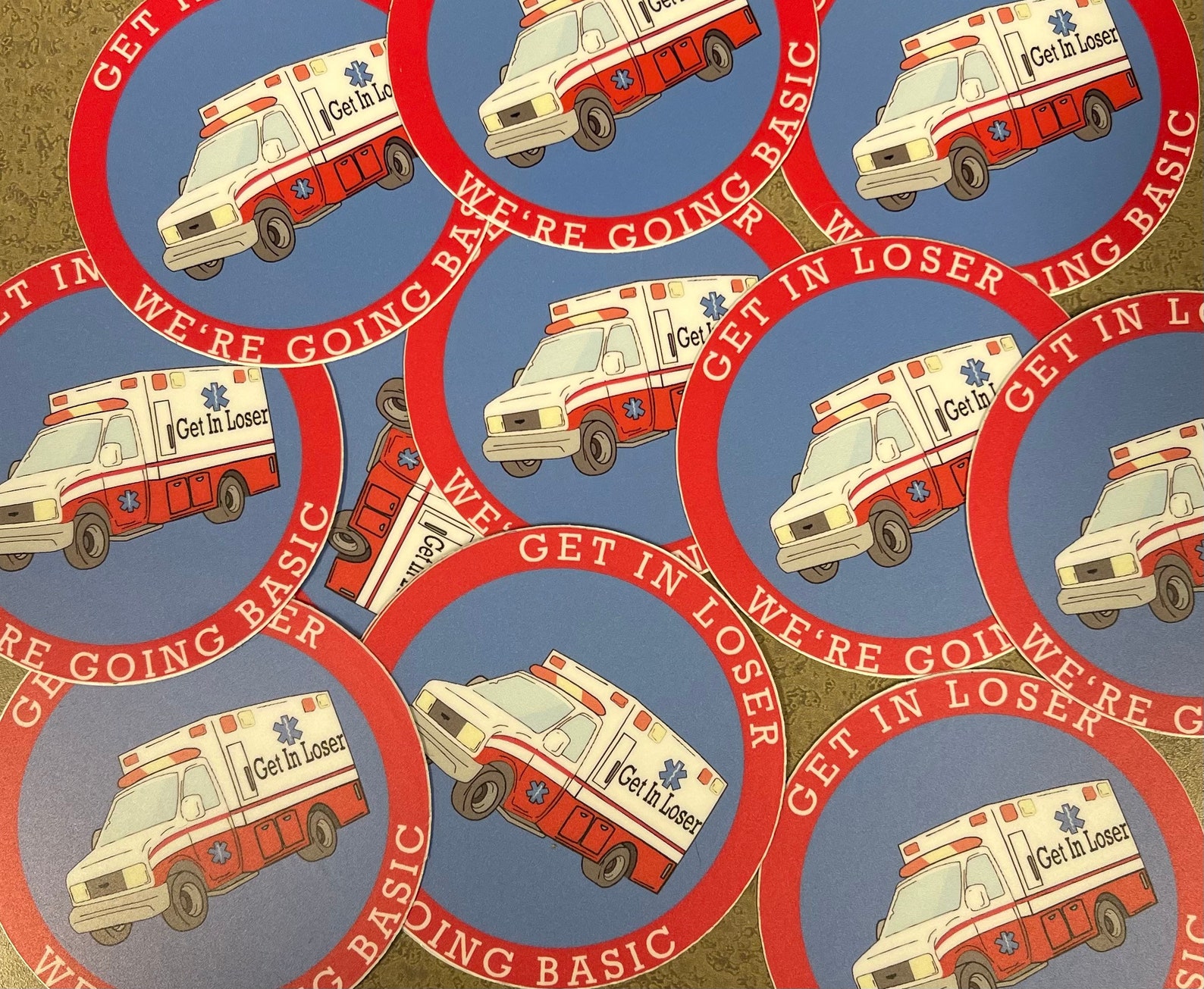 Get in Loser Ambulance Sticker - Etsy