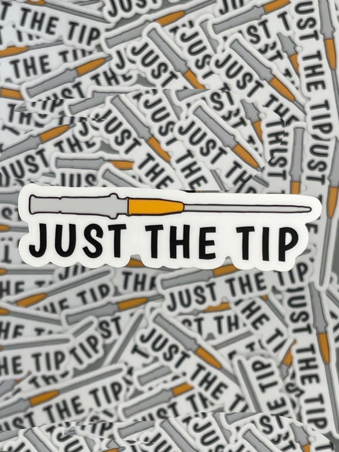 Just the Tip 14 Gauge IV Sticker - Etsy
