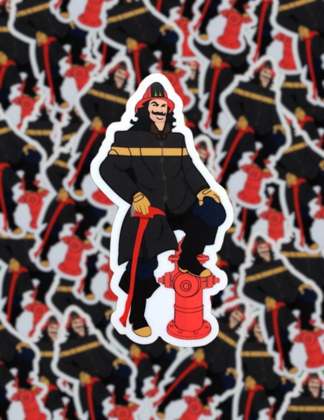 Fire Captain Firefighter Sticker - Etsy