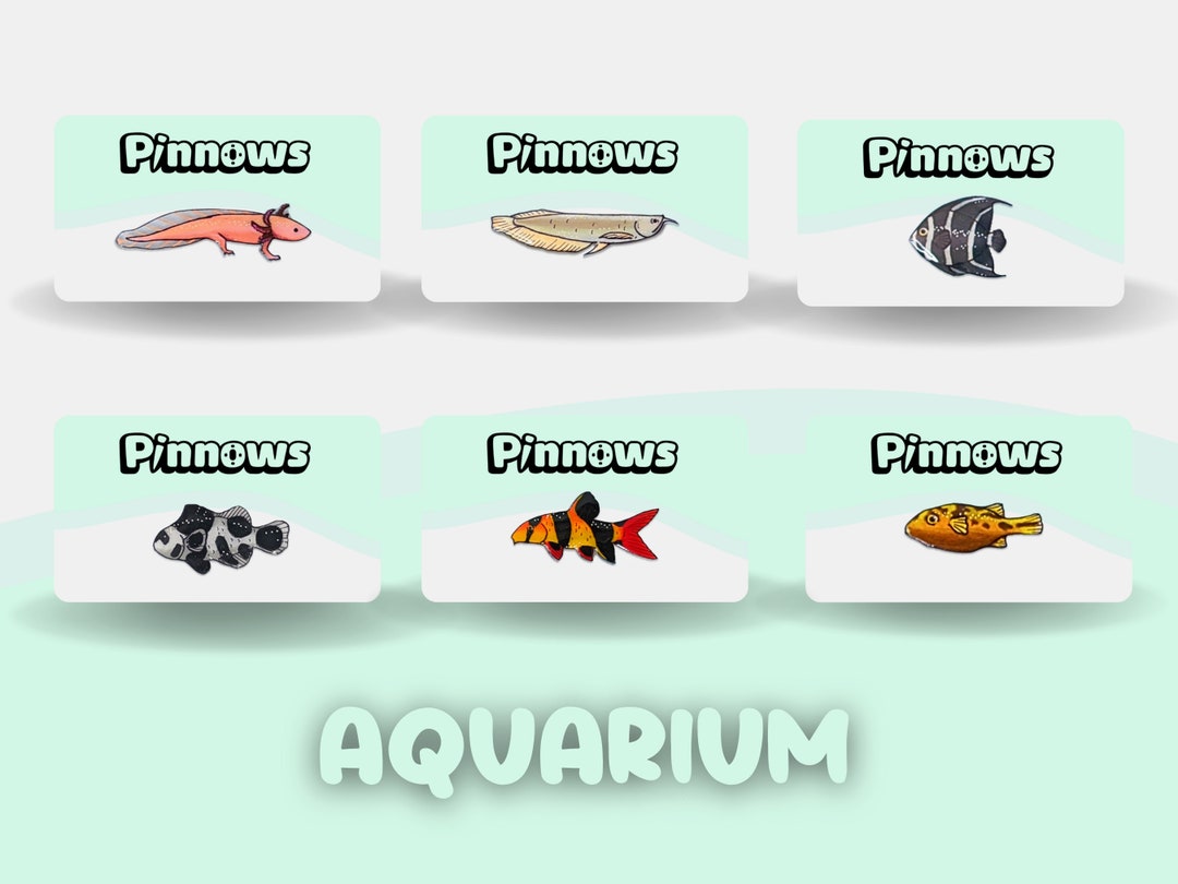 2 Fish Pins Aquarium Fish Pins Handmade Aquarium Fish Pins 2 Pins ...