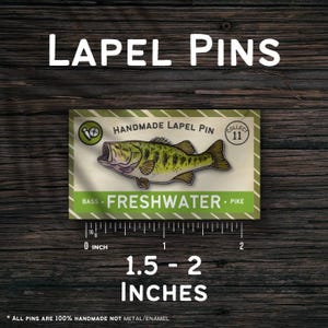 Largemouth Bass Fish Lapel Pin - Etsy