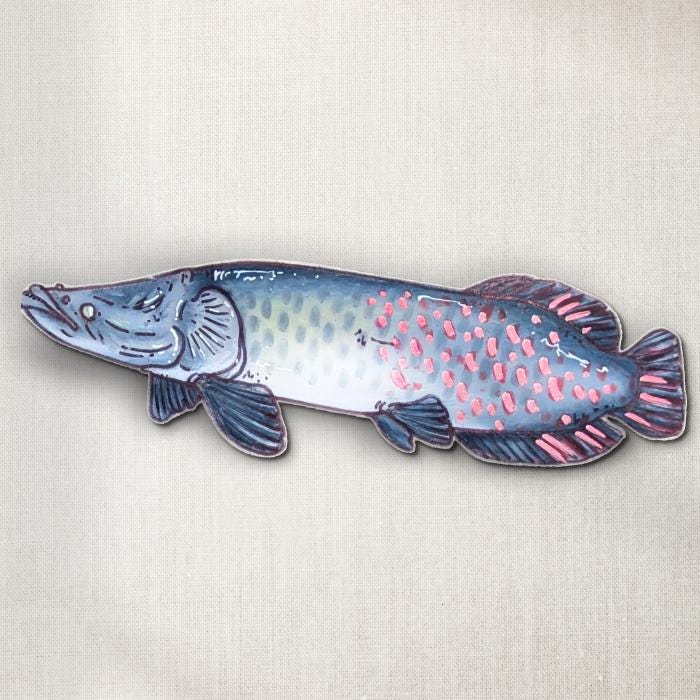 Arapaima Fish Lapel Pin - Etsy