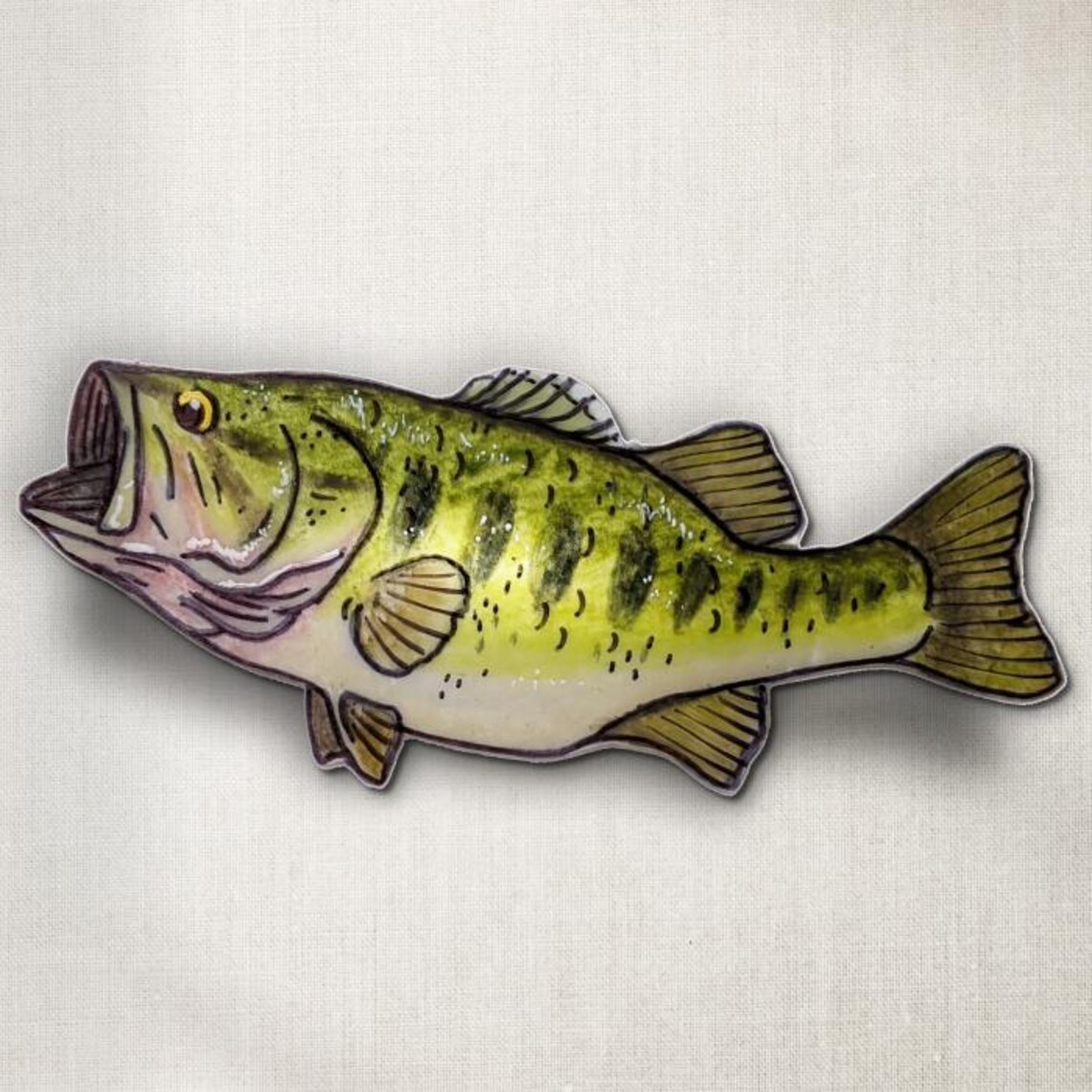 Largemouth Bass Fish Lapel Pin - Etsy