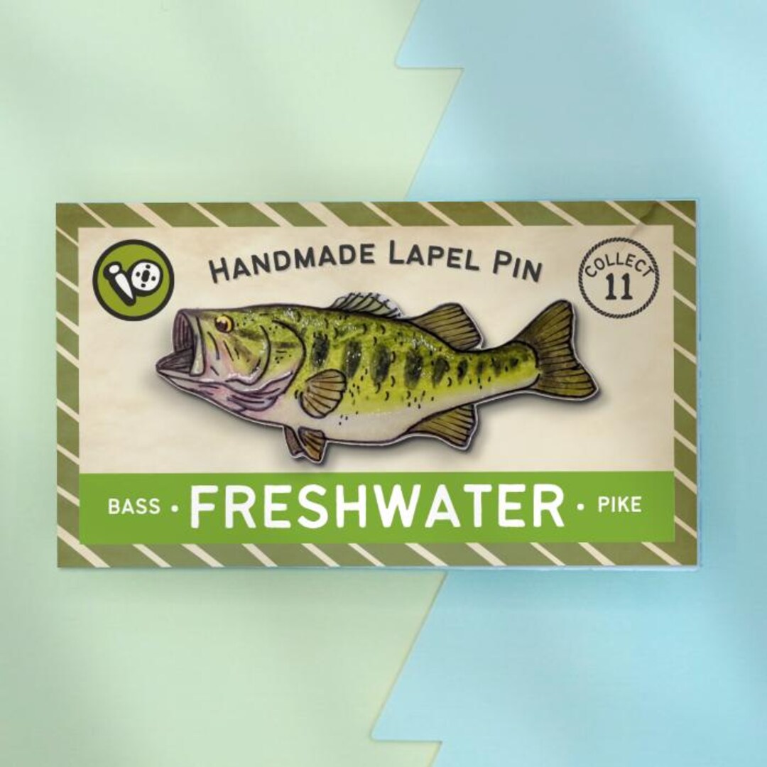 Largemouth Bass Fish Lapel Pin - Etsy