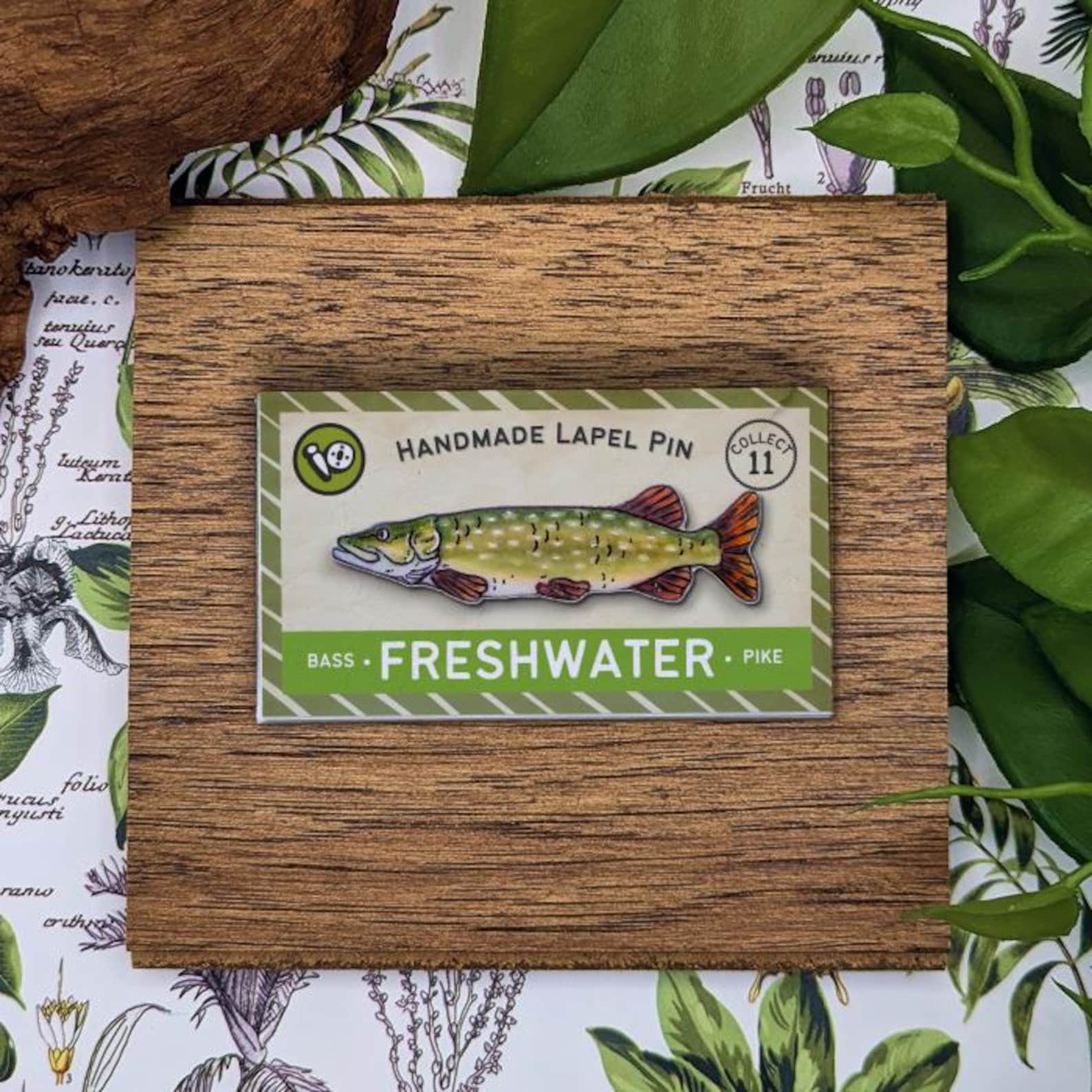 Northern Pike Fish Lapel Pin - Etsy