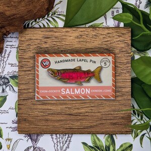 Coho Salmon Fish Lapel Pin - Etsy