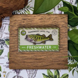 Largemouth Bass Fish Lapel Pin - Etsy
