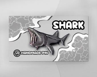 Mako Shark Pin Antiqued Pewter Lapel Pin - Etsy