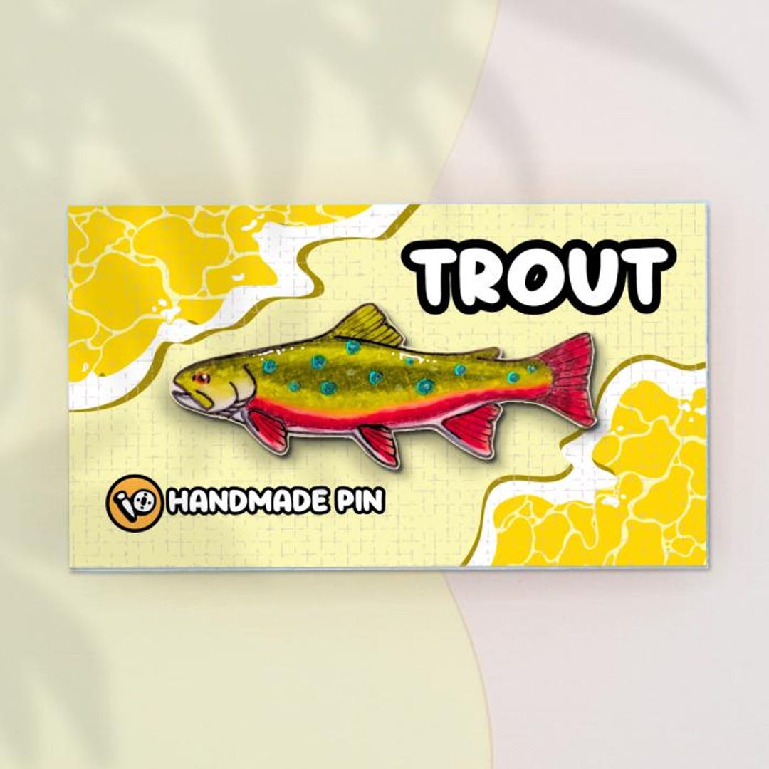Brook Trout Fish Lapel Pin - Etsy