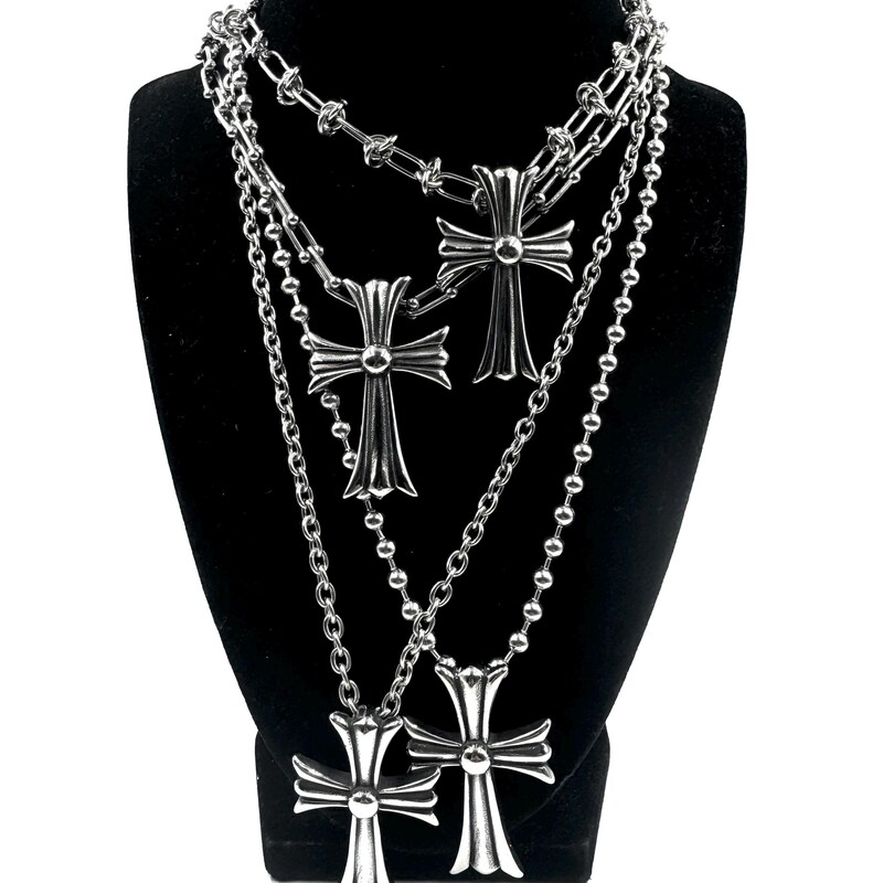 Y2k Cross Necklace - Etsy