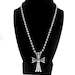 Chrome Cross Gothic Cross Curb Chain Chunky Skull Barb Wire Roll Chain ...