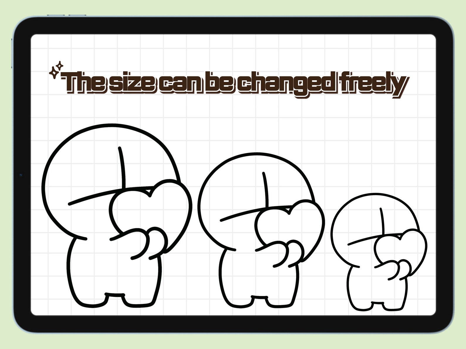 Procreate Stamp Chibi Character Set of 50 Brushe Cute Pose for Anime ...