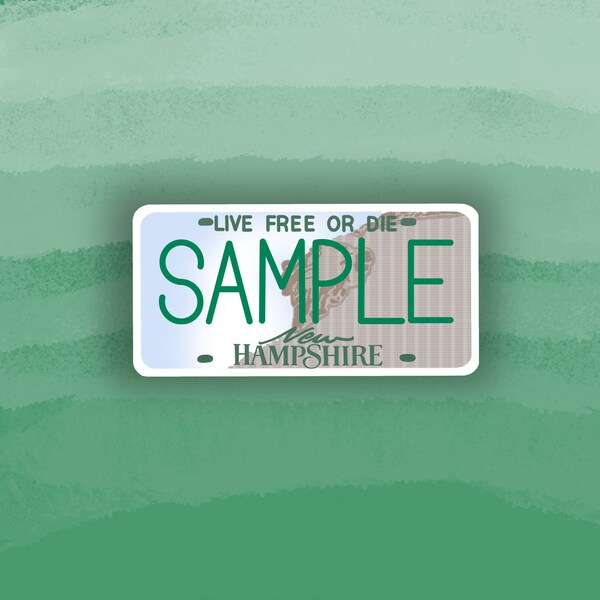 License Plate New Hampshire - Etsy