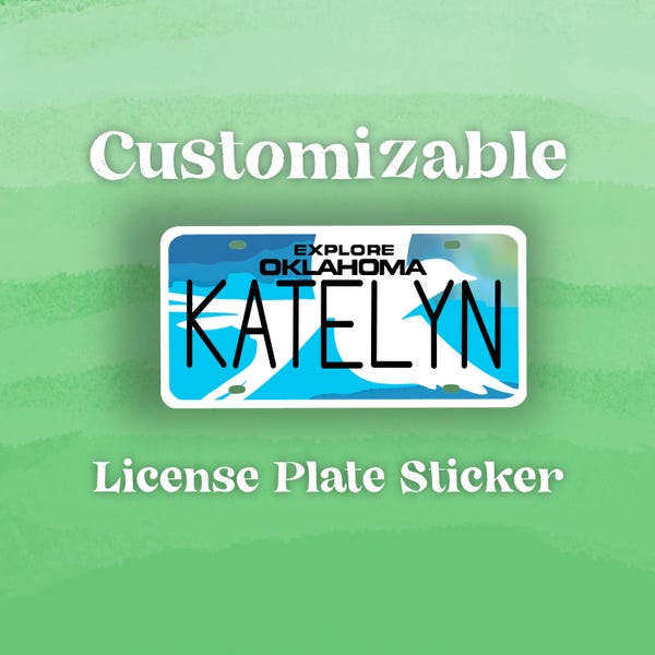 Oklahoma License Plates - Etsy