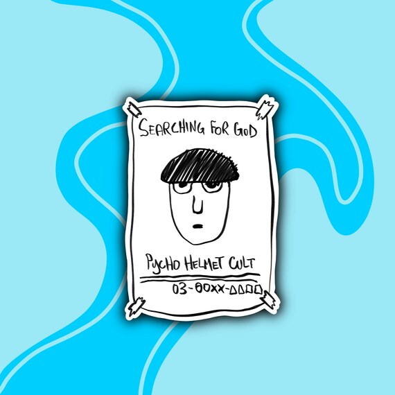 Psycho Helmet Club Anime Decal - Etsy