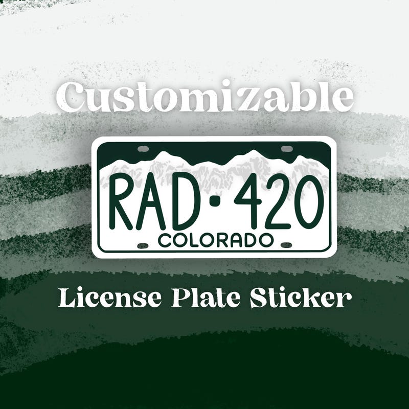 Colorado State Plate - Etsy