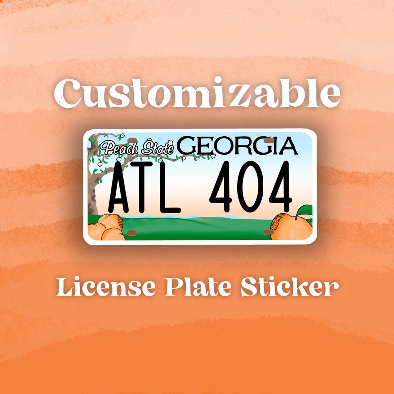 Georgia State Plate - Etsy