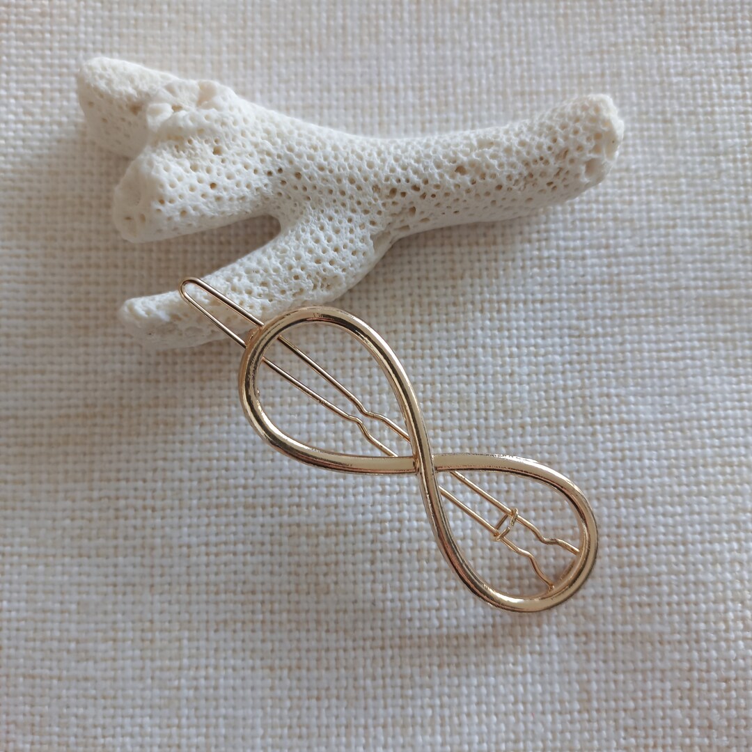 Infinity Hair Clip, Minimalist Hair Clip, Metal Hair Clip, Fashion Hair ...