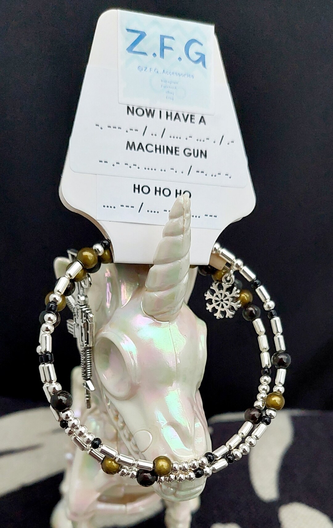 Now I Have A Machine Gun Ho Ho Ho Wrap-around Morse Code - Etsy