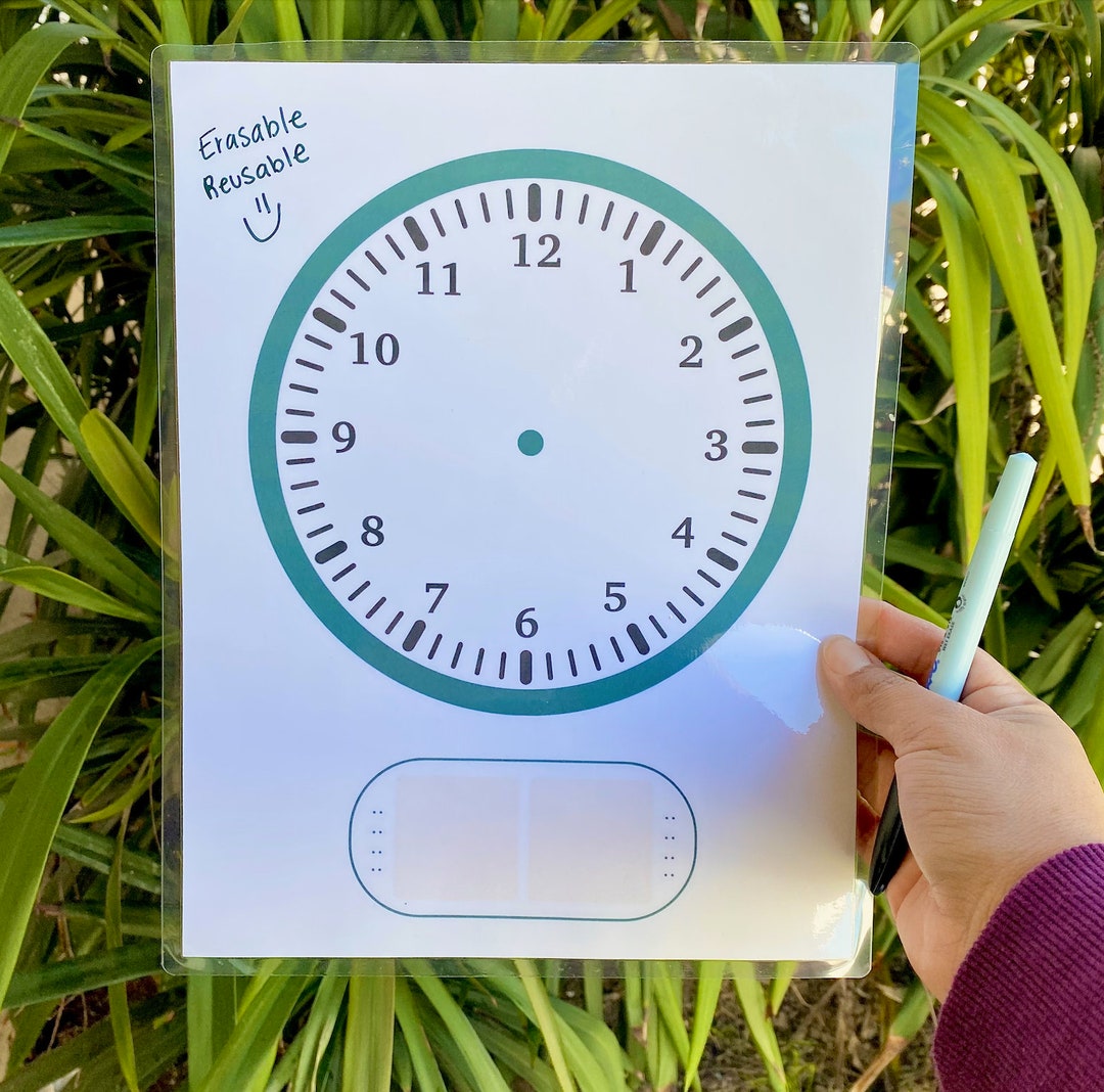 Kids Clock Time Worksheet Homeschool Printables Digital or Printable ...