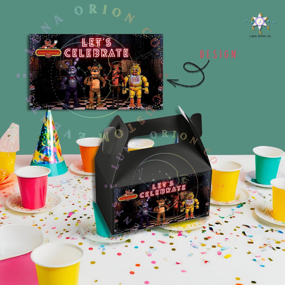 FNAF Printable Gable Box Label | Print From Home Gable Box Label - Etsy