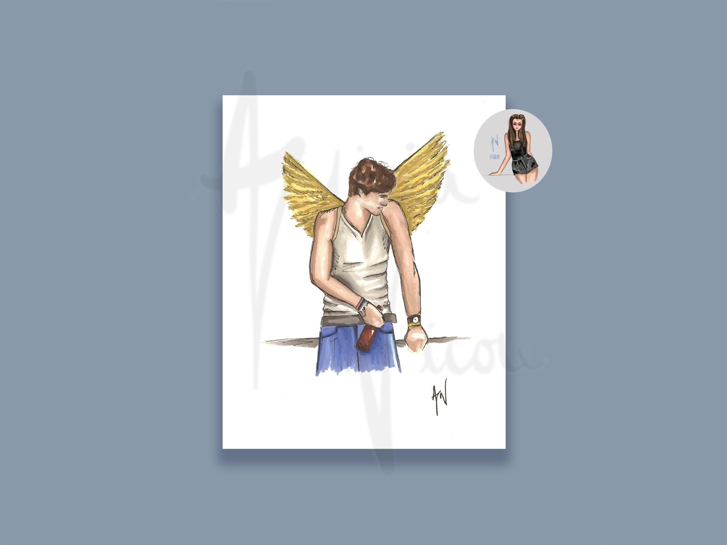 Felix Art Print, Felix Inspired Fashion Illustration Print - Etsy