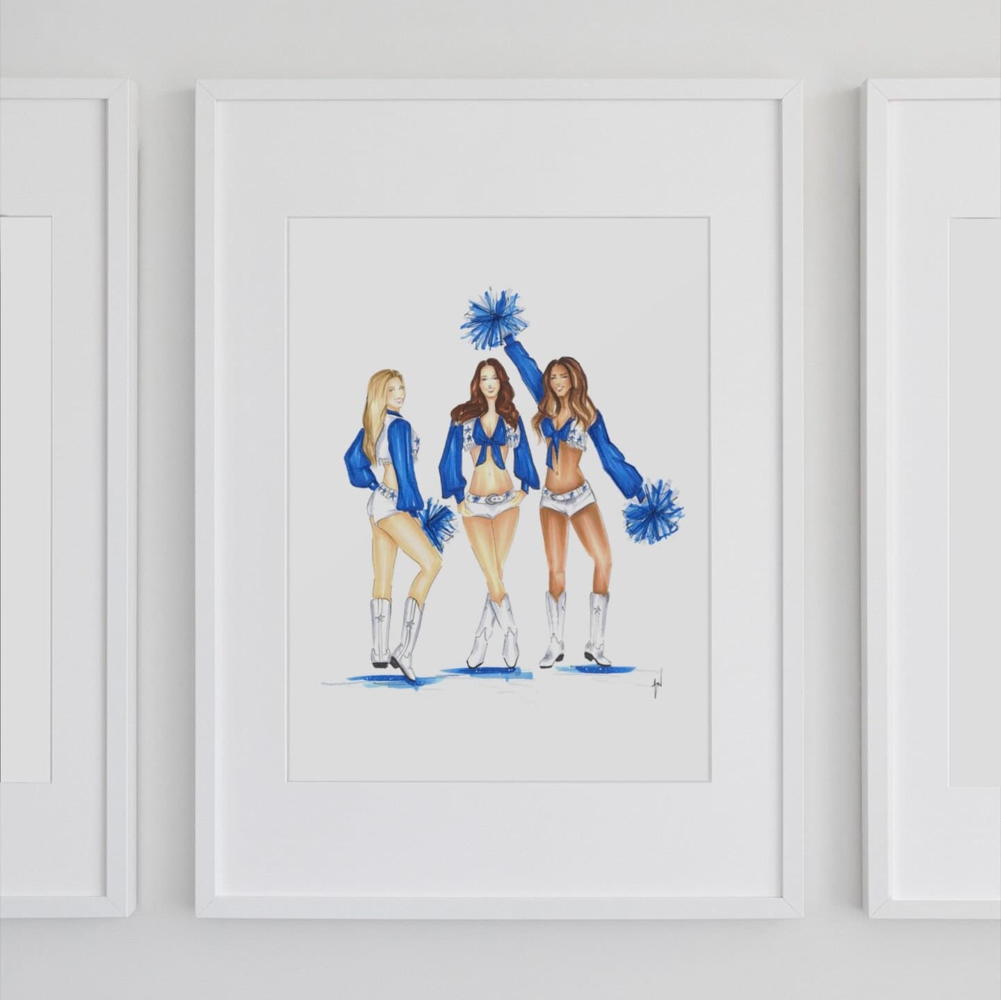 Cheerleaders Drawing