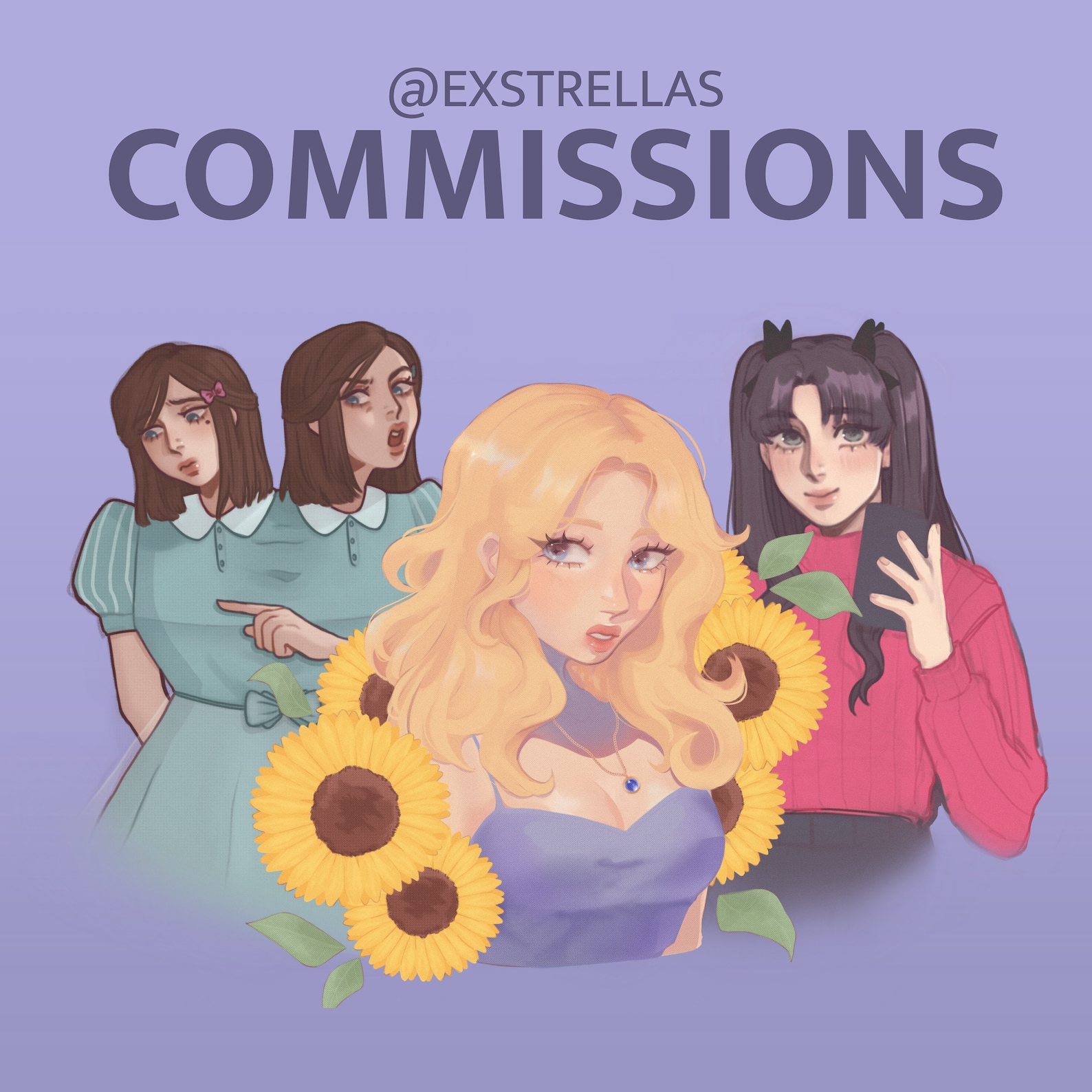 Digital Commissions — Custom Anime & Cartoon Style Portraits (fanart ...