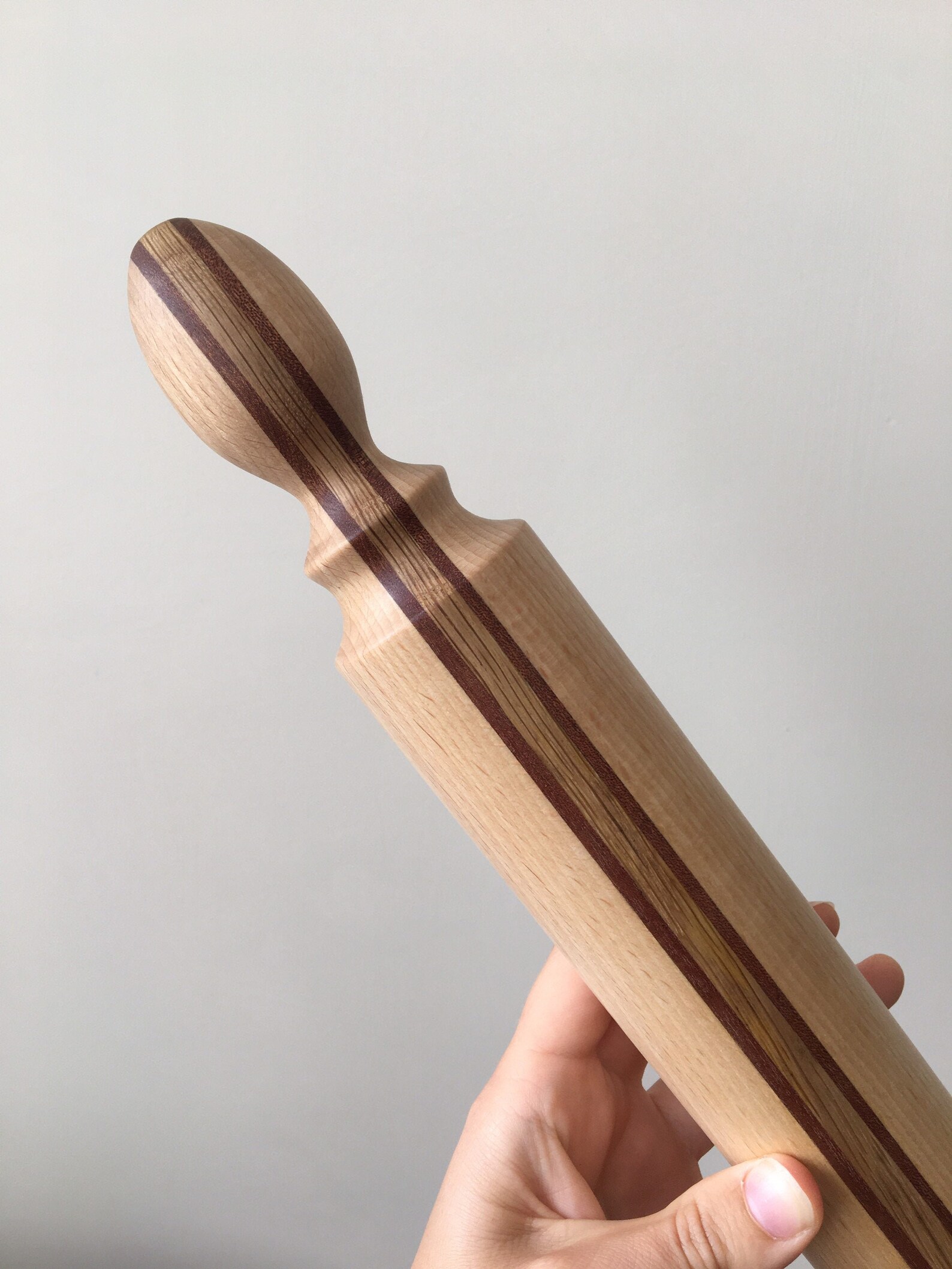 Unique Handmade Hand-turned Large Wooden Rolling Pin Beech Oak | Etsy