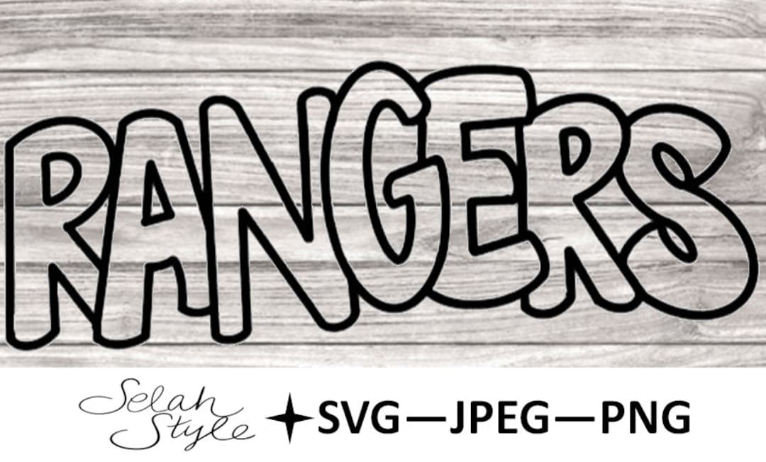 Rangers Bubble Letters Digital Download, SVG, PNG, JPEG - Etsy