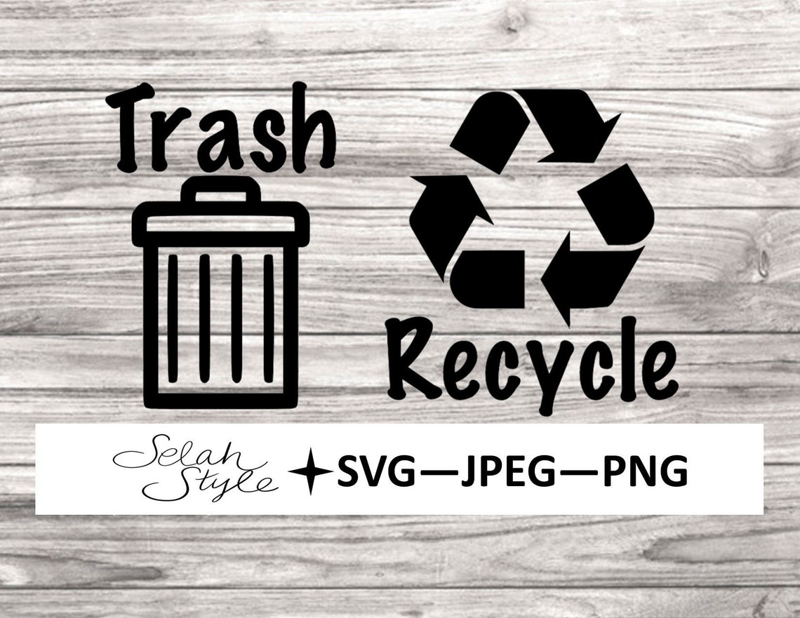 Trash and Recycle Digital Download, Svg, Png, Jpeg - Etsy