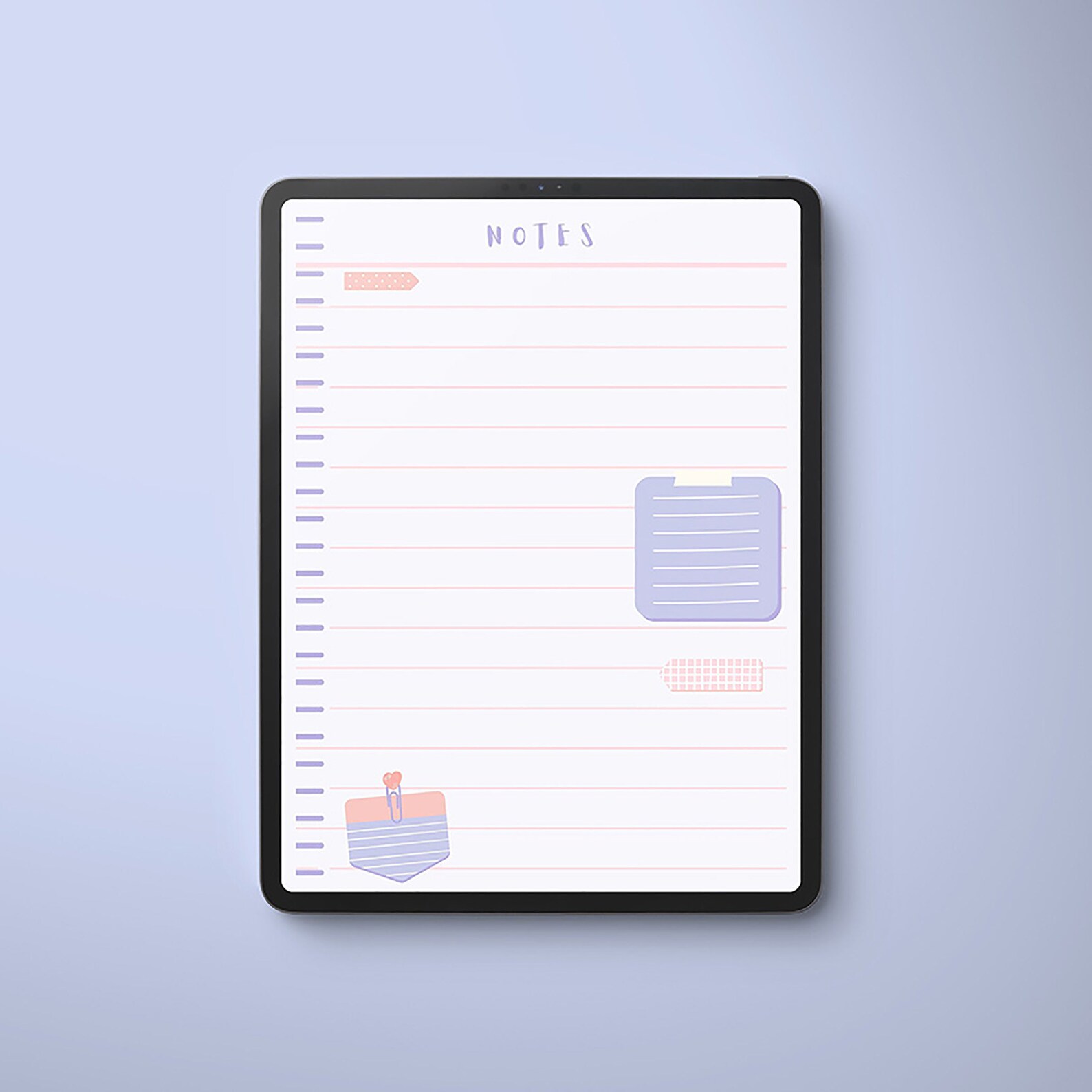 Vertical Undated Lilac Digital Planner: Goodnotes Planner Template - Etsy