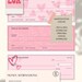 LOA- Printable Blank Checks (hearts Edition) Money Loves Me - Etsy