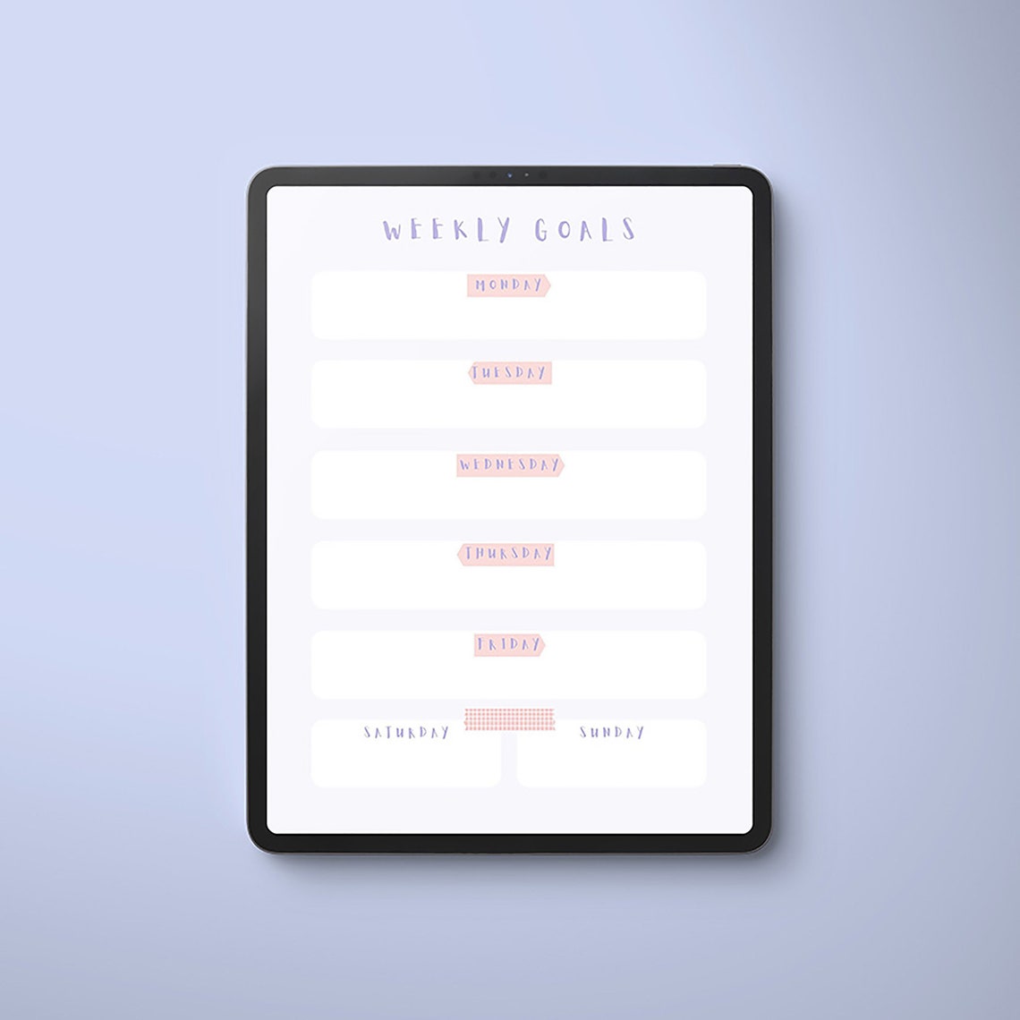Vertical Undated Lilac Digital Planner: Goodnotes Planner Template - Etsy