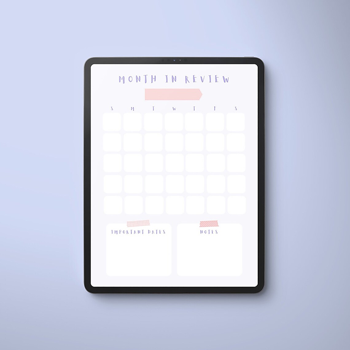 Vertical Undated Lilac Digital Planner: Goodnotes Planner Template - Etsy