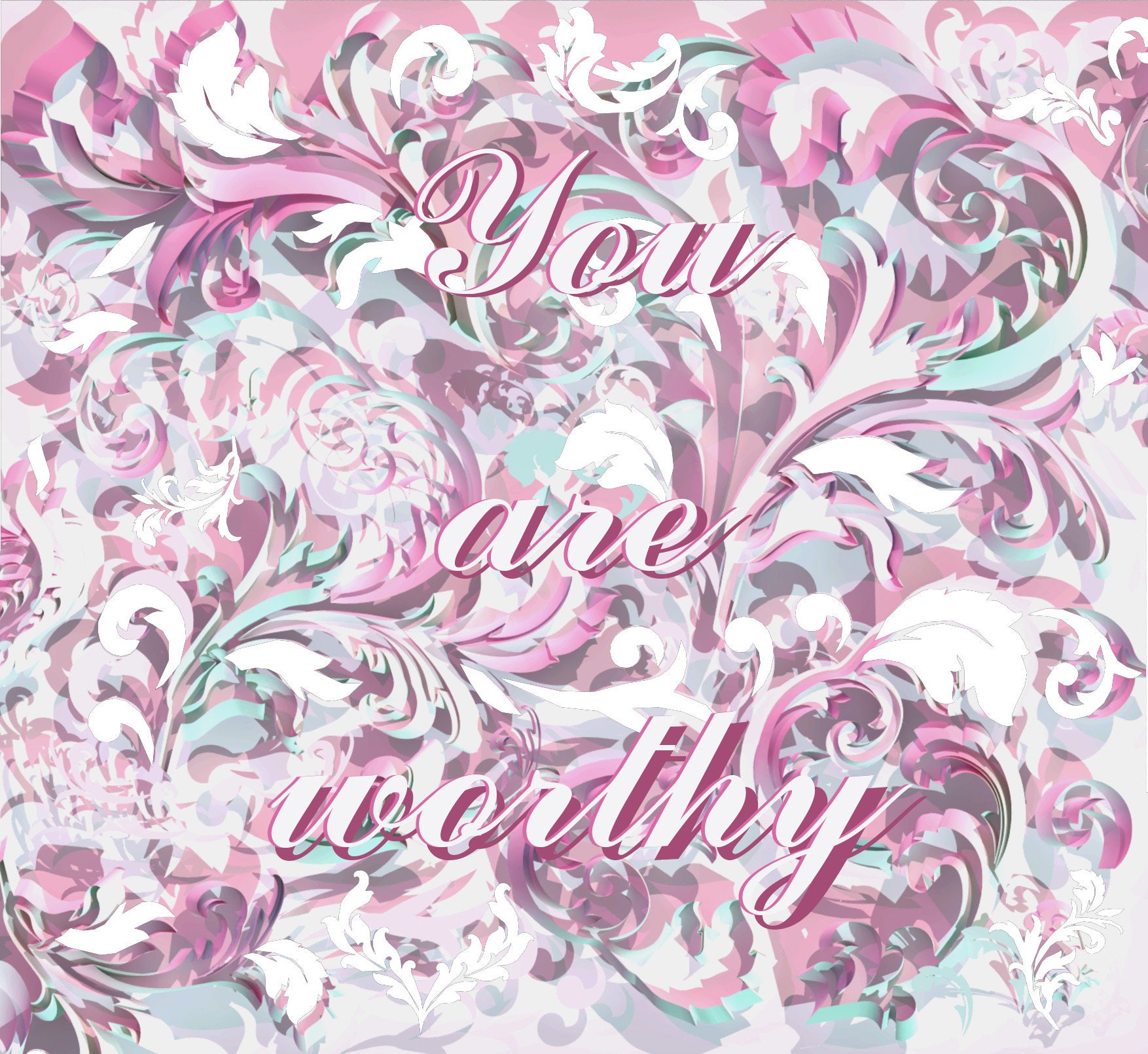You Are Worthy! Phone Background - Etsy