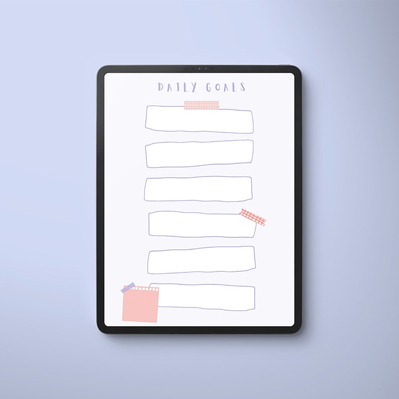 Vertical Undated Lilac Digital Planner: Goodnotes Planner Template - Etsy