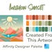Affinity Designer Color Palette Bundle | Meadow Sunset | Color Swatches ...
