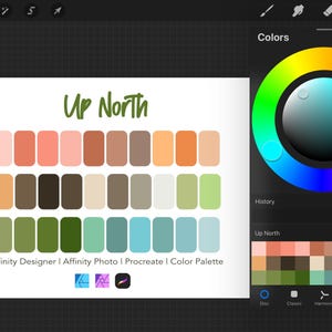 Affinity Designer Color Palette Bundle | up North | Color Swatches ...