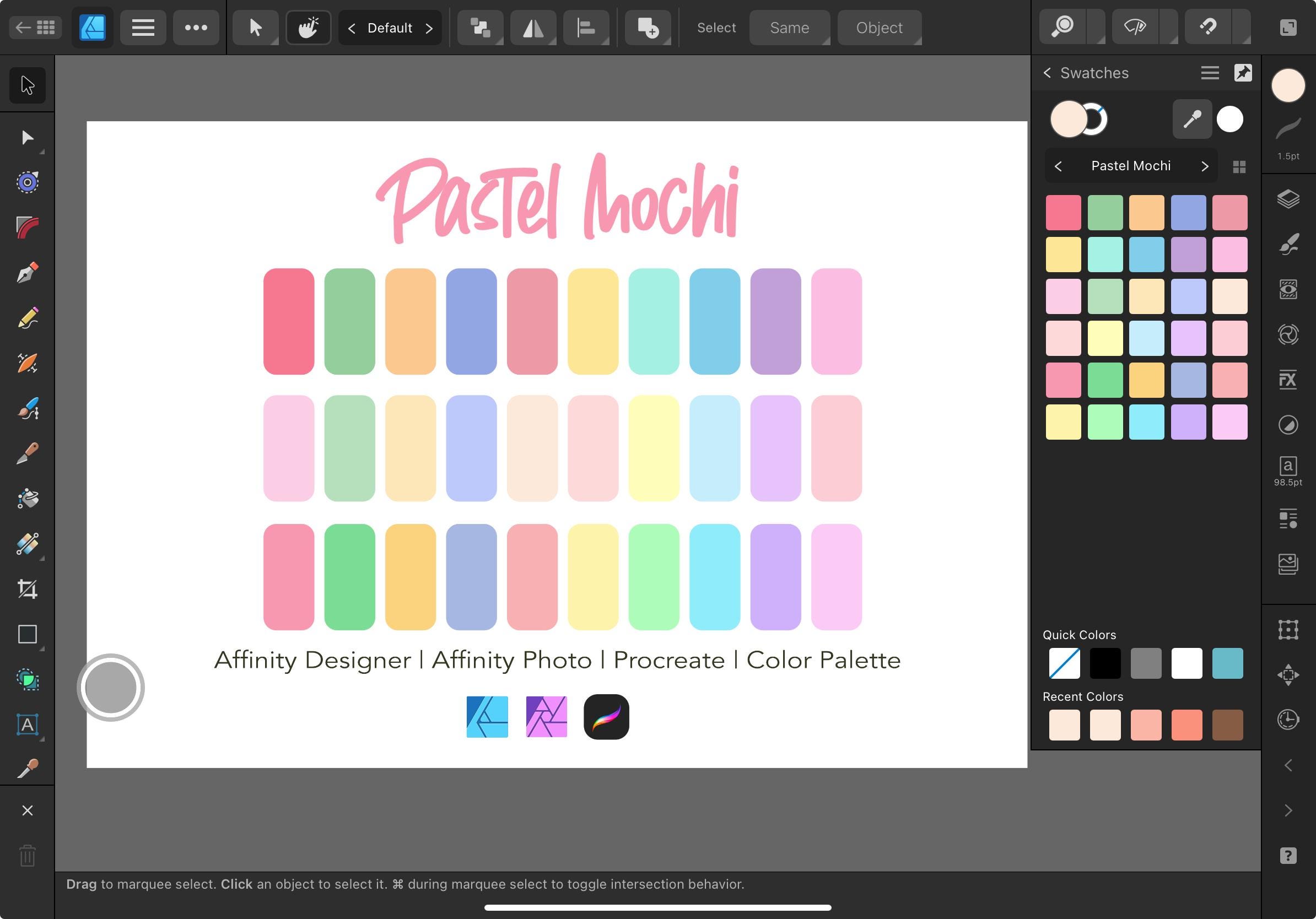 Pastel Mochi Color Palette Bundle: 30 Colors (digital Download) - Etsy