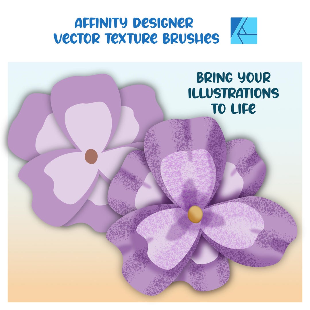 Affinity Designer Texture Brushes: Vector Brush Set (digital Download ...
