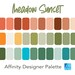 Affinity Designer Color Palette Bundle | Meadow Sunset | Color Swatches ...