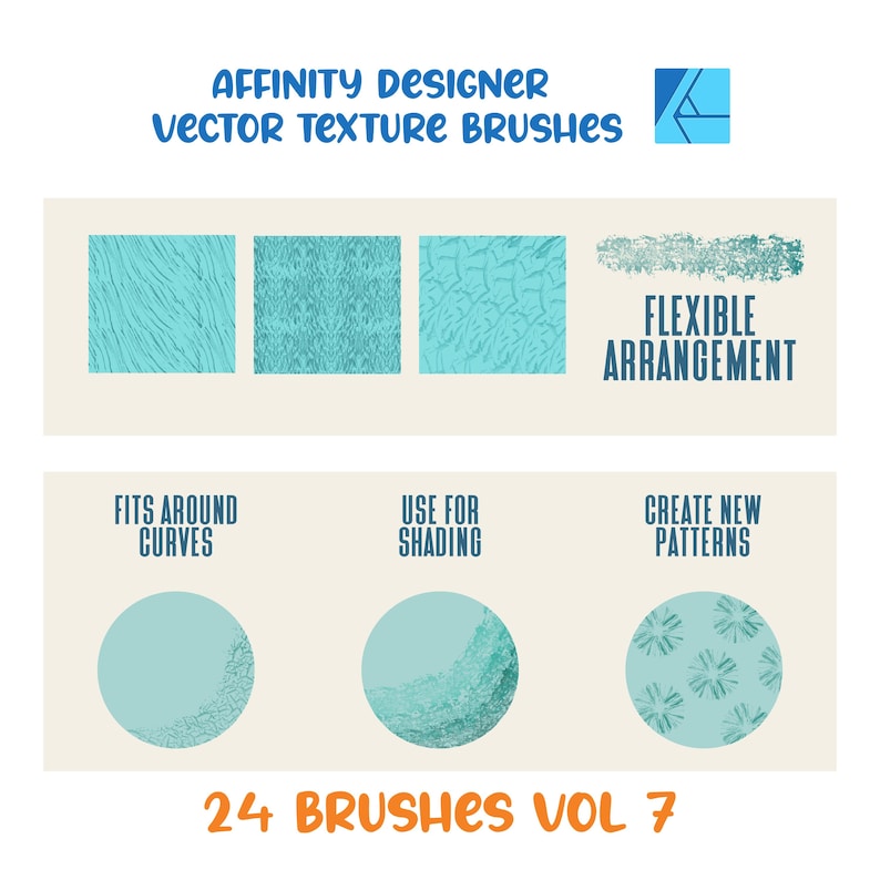 Affinity Designer Texture Brushes: Vector Brush Set (digital Painting ...