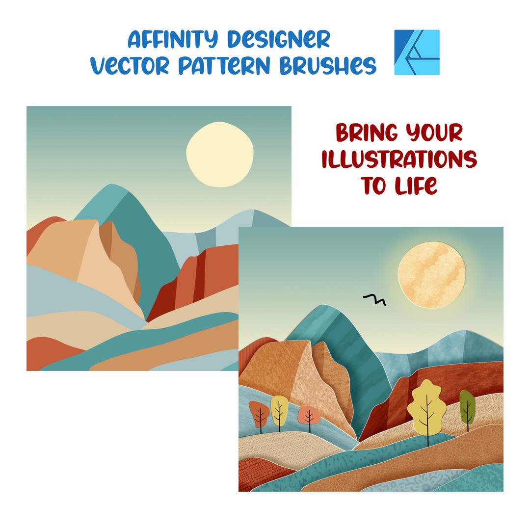 Affinity Designer Vector Brushes: Patterns and Textures (digital ...