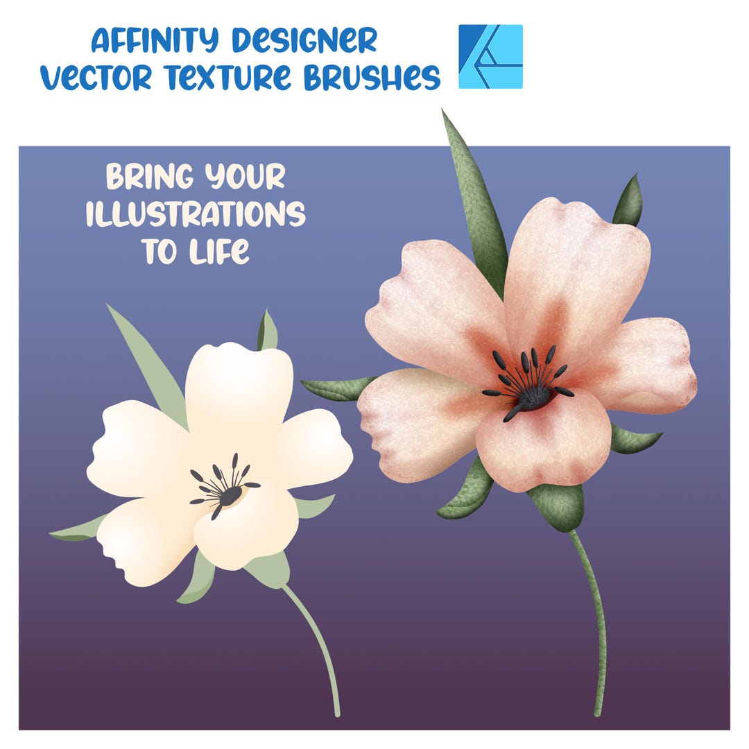 Affinity Designer Texture Brushes: Vector Brush Set (digital Painting ...