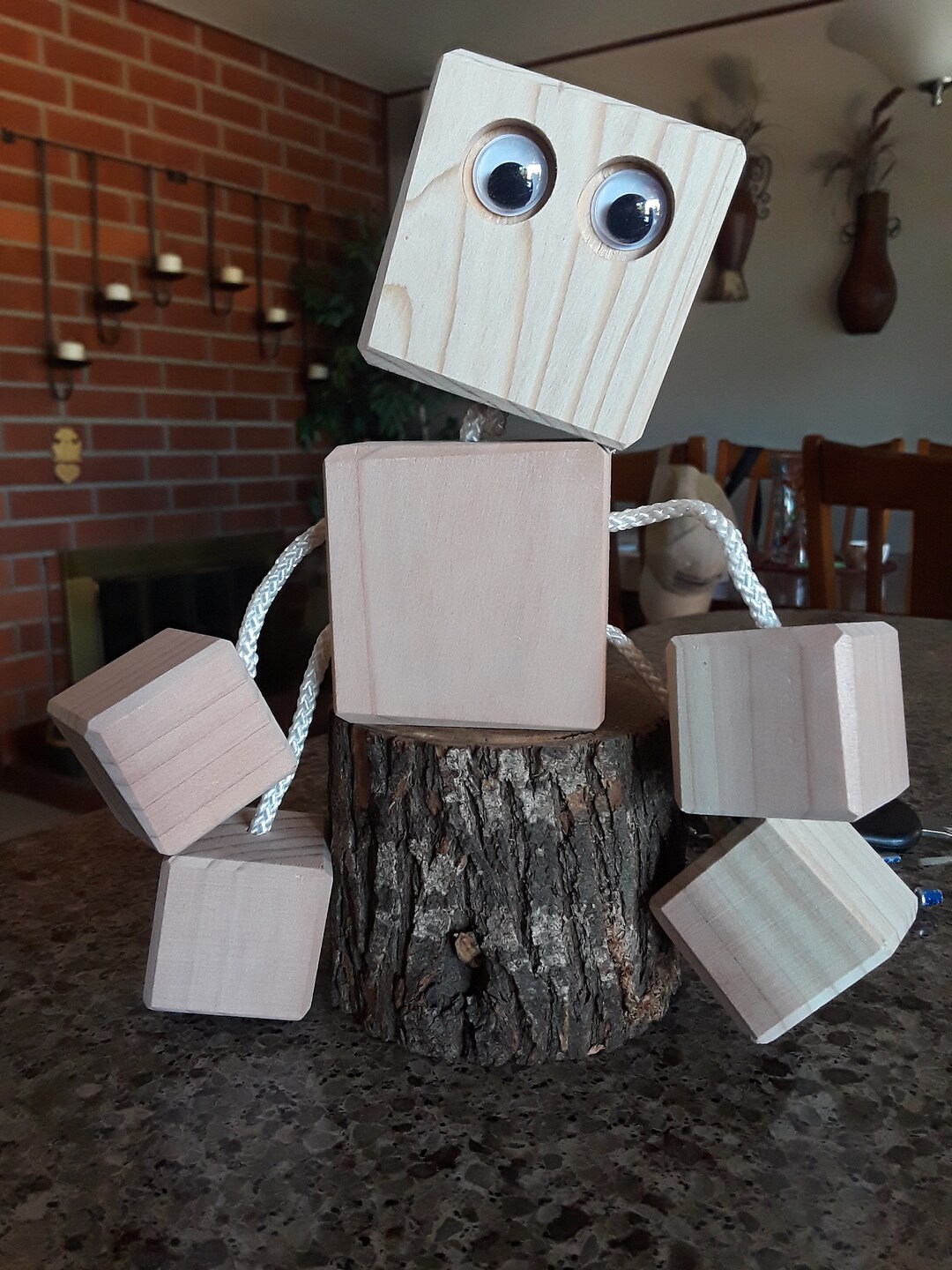 Wooden Robot - Etsy