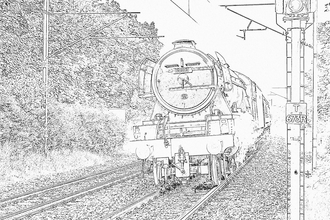 Flying Scotsman Pack of 4 Printable Colouring Sheet Downloads - Etsy