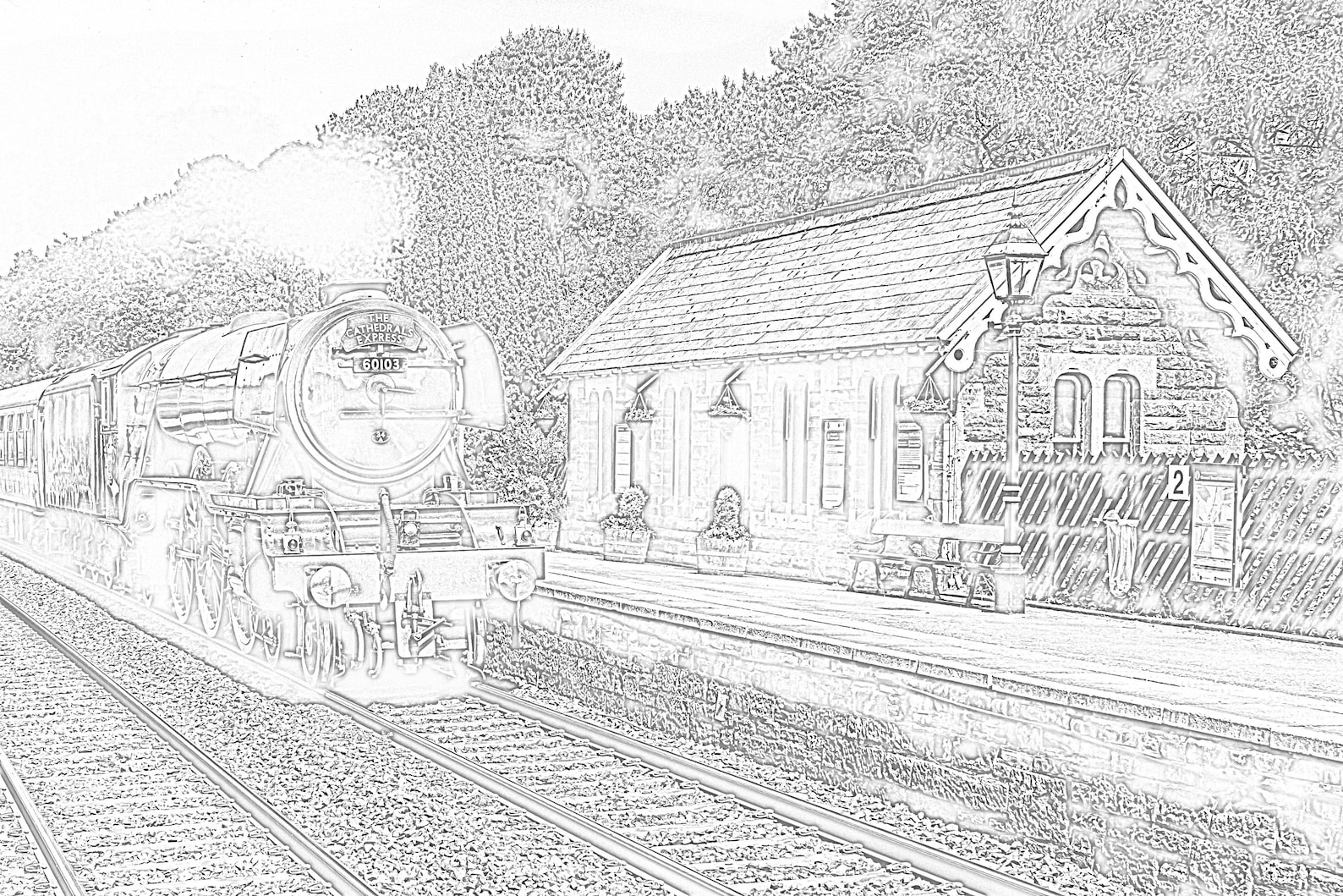 Flying Scotsman Pack of 4 Printable Colouring Sheet Downloads - Etsy Canada
