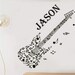 Personalized Name Guitar Wall Decal Guitar Stickers Music - Etsy