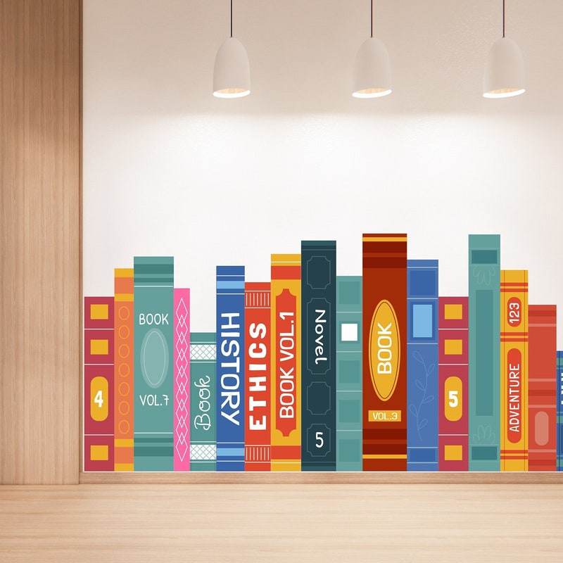 Library Wall Decals - Etsy